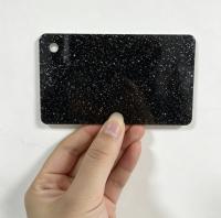 China Black Glitter Marble Shining 1220x2440mm Acrylic Sheet Panel Board for sale