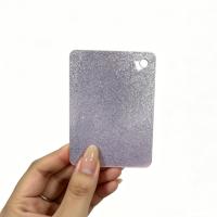 China Light Purple Glitter Shining 1220x2440mm Acrylic Sheet Panel Board for sale