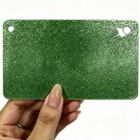 China Bright Green Glitter 8mm 1220x1830mm Sheet Acrylic Sheet Panel Board for sale