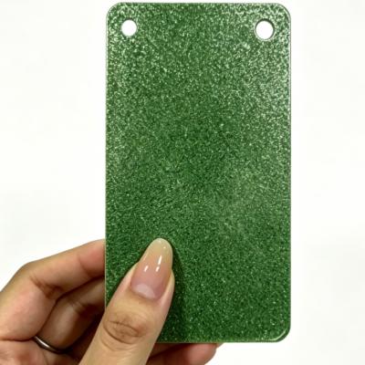 China Bright Green Glitter 8mm 1220x1830mm Sheet Acrylic Sheet Panel Board for sale