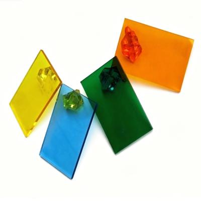 China 2mm Translucent Colored Acrylic Sheet Thin Clear Acrylic Construction Panel for sale