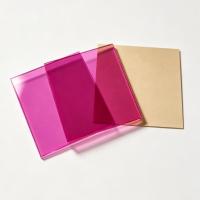 China Pink Clear Acrylic Sheet for Wedding Decor with Customizable Color High Light Transmission and Laser Cutting Support for sale
