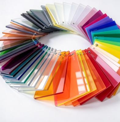 China Rigid Colored Clear Acrylic Sheet PMMA Panel Customizable for POP Displays for sale