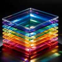 China Customizable Color High Light Transmission Scratch Resistant Clear Acrylic Sheet for Decorative Frames & Cabinet Doors for sale