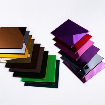 China Shatter Resistant Anti-Yellowing Photo Booth Background Colored Mirror Acrylic Sheet and PMMA Mirror Panel for sale