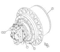 China 557-5878 557-5875 612-2210 612-2209 FINAL DRIVE FOR CAT320GC CAT323GC CAT325GC for sale