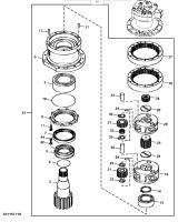 China 9262463 SWING REDUCER gear FOR HITACHI ZX850-3 870-3 for sale