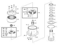 China 14622865 Shaft Pinion for Swing Gear Box EC380DL EC380D VOE14622901 VOE14680015 for sale