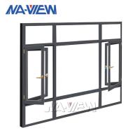 China Modern PVDF Coating Horizontal Vertical Aluminium Casement Windows for sale