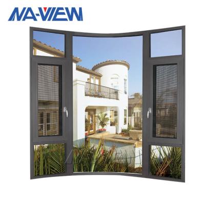 China Large Casement Bay Window Aluminum Bow Bay Window for sale