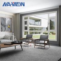 China Flush Glass Casement Windows Commercial Aluminium Frame Casement Window for sale