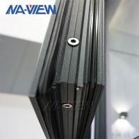 China Black Aluminum Casement Windows Sliding Open anodized Surface for sale