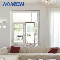 China Crank Out White Aluminium Casement Windows PVDF Frame for sale