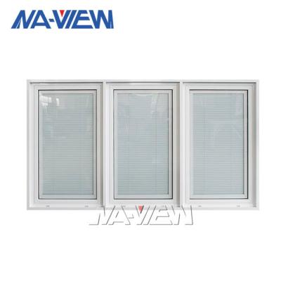 China Chinese Naview Long Tall Narrow 3 Lite Triple Glazed Pane Casement Windows for sale