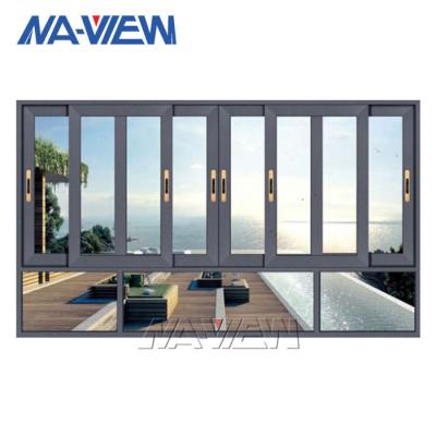 China Aluminum Frame Horizontal Sliding Sash Windows For Hotel for sale