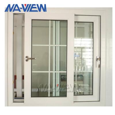 China Aluminum Alloy Sliding French Windows Side Sliding Windows With Grids for sale