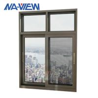 China tempered glass Aluminum Single Pane Sliding Windows Soundproof for sale