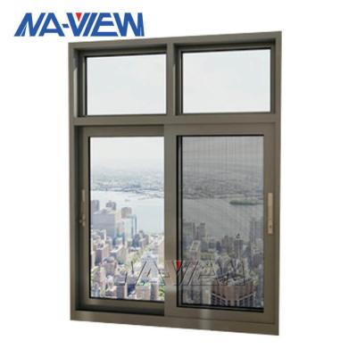 China tempered glass Aluminum Single Pane Sliding Windows Soundproof for sale