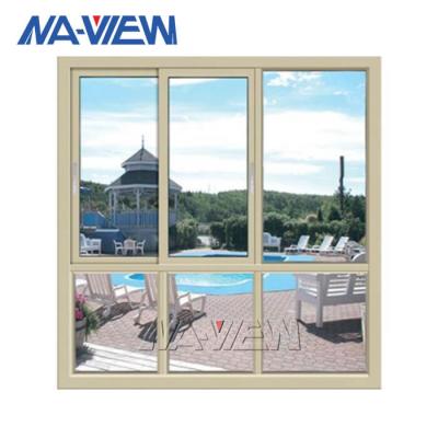 China Horizontal Aluminium Sliding Windows anodizing Sliding Patio Windows for sale