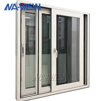 China Powder Coated Aluminium Sliding Windows Horizontal With Mosquito Net for sale