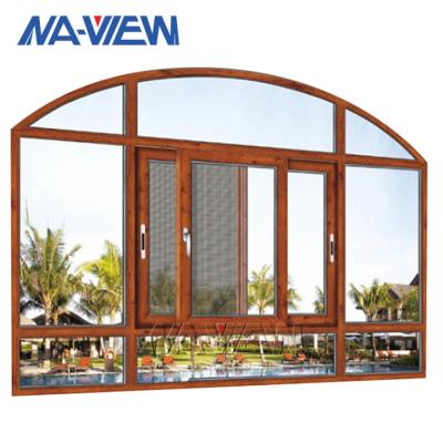 China Best Sliding Glass Windows OEM Low Price Aluminium Curved Sliding Window Chinese Supplier for sale