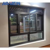China Flush Glass Casement Windows Commercial Aluminium Frame Casement Window for sale