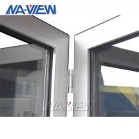 China Waterproof Bifold Glass Windows Grey Aluminium Folding Windows for sale