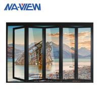 China Frameless 6063 T5 Aluminium Bifold Windows Laminated Glass for sale