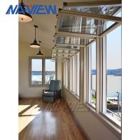 China Soundproof Fold Up Porch Windows 6063 Aluminum Vertical Bifold Window for sale