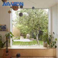 China NAVIEW SGS Black Frame Picture Window Powder Coated Surface for sale