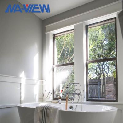 China Soundproof Superior Modern Aluminum Single Hung Sash Impact Windows With Grids for sale