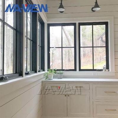 China Modern Custom Aluminium Single Hung Double Pane Windows for sale
