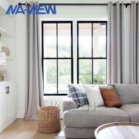 China Latest Style Superior Aluminium Modern Black Double Hung Windows for sale