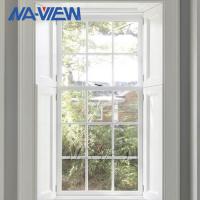 China Aluminium Naview Double Pane Glazed Double Hung Windows for sale