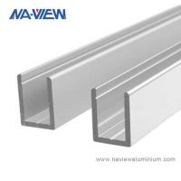 China Extruded Aluminium U Channel Shaped Section Extrusions Profiles Supplier Company for sale