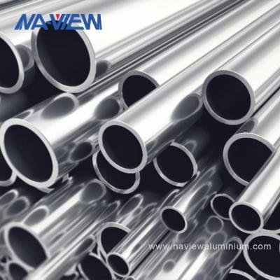 China 0.60mm Thickness Aluminum Tube Extrusion Profiles For Construction for sale