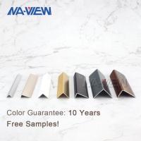 China Decorative Metal Border Ceramic Tile Edge Trim Strips Profiles for sale