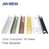 China Brass Transition Profile Listello Border Tile Edge Trim 0.8mm Thickness for sale