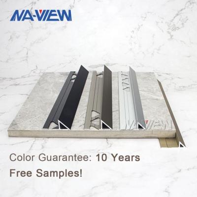 China Custom Length Aluminium Flooring Profile Schluter Tile Trim for sale