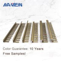 China Decorative Ceramic Bathroom Bath Metal Tile Edging 2.7m Length for sale