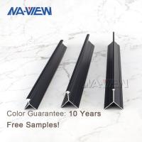 China Black Ceramic Bullnose Metal Tile Edging Angle Corner Trim for sale
