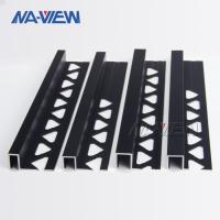 China Black Ceramic Bullnose Metal Tile Edging Angle Corner Trim for sale