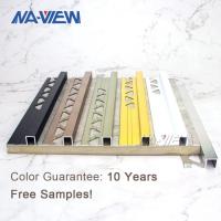 China Brushed Brass White Gold Square Capping Box Edge Tile Trim Corners On Walls for sale