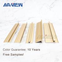 China 1mm Thick Aluminium Metal Tile Edging Ceramic Wall Copper Brass Tile Corner Trim for sale