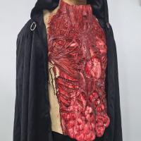 China Realistic Zombie Design Latex Torso Prop - Durable Rubber Material Unisex Halloween Belly Decoration for sale