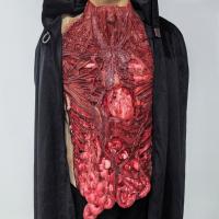 China Realistic Zombie Design Latex Torso Prop - Durable Rubber Material Unisex Halloween Belly Decoration for sale