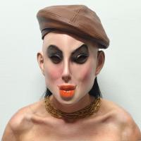 China Latex Fantasy Masks for Role Play and Theatrical Productions - One Size Fits Most with Included Mask and Hat for sale