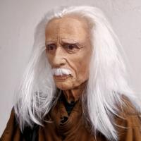 China Deluxe Lifelike Elder Man Human Face Mask, Highly Detailed Realistic Skin Silicone Mask for Cosplay, Halloween, and Pranks for sale