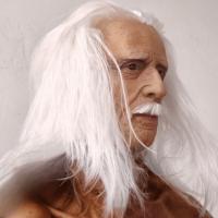 China Deluxe Lifelike Elder Man Human Face Mask, Highly Detailed Realistic Skin Silicone Mask for Cosplay, Halloween, and Pranks for sale