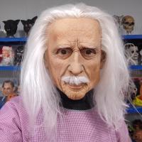 China Deluxe Lifelike Elder Man Human Face Mask, Highly Detailed Realistic Skin Silicone Mask for Cosplay, Halloween, and Pranks for sale
